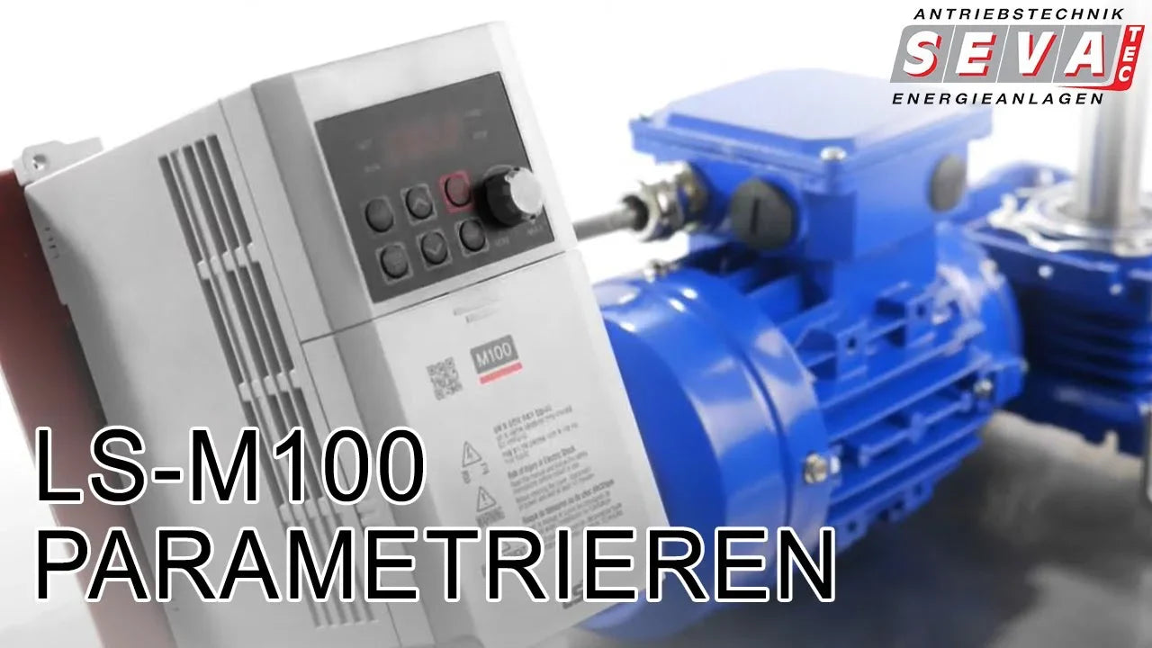 Parameterization example for the LS-M100 frequency inverter!
